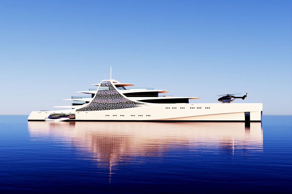 Projet superyacht Crystal, Nick Stark Design