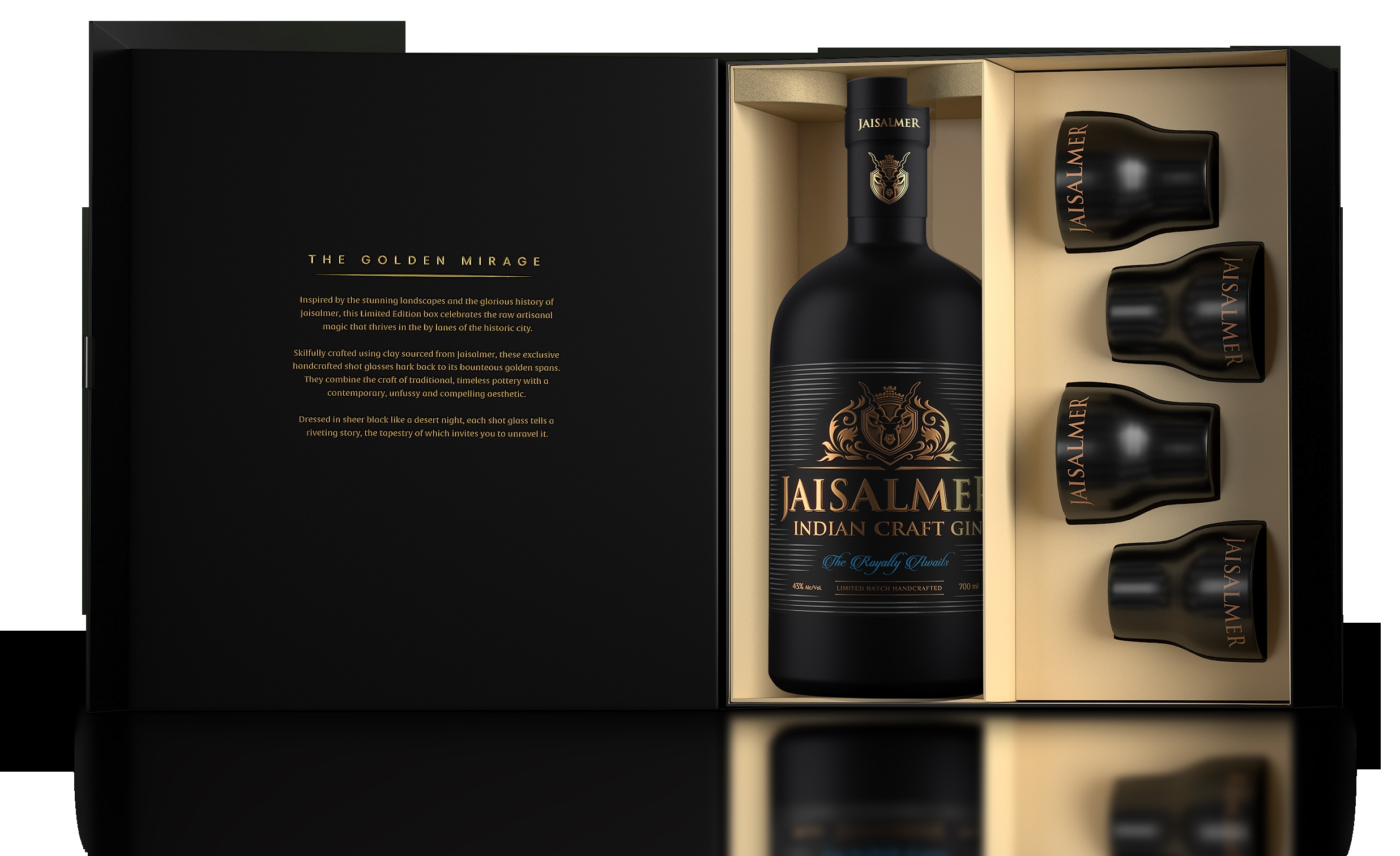 Coffret "The Golden Mirage" de Jaisalmer Indian Craft Gin